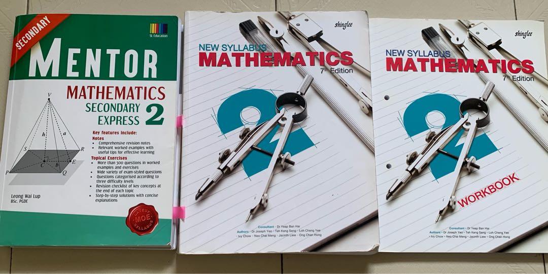 Shing Lee Secondary 2 New Syllabus Mathematics 7th Edition textbook ...