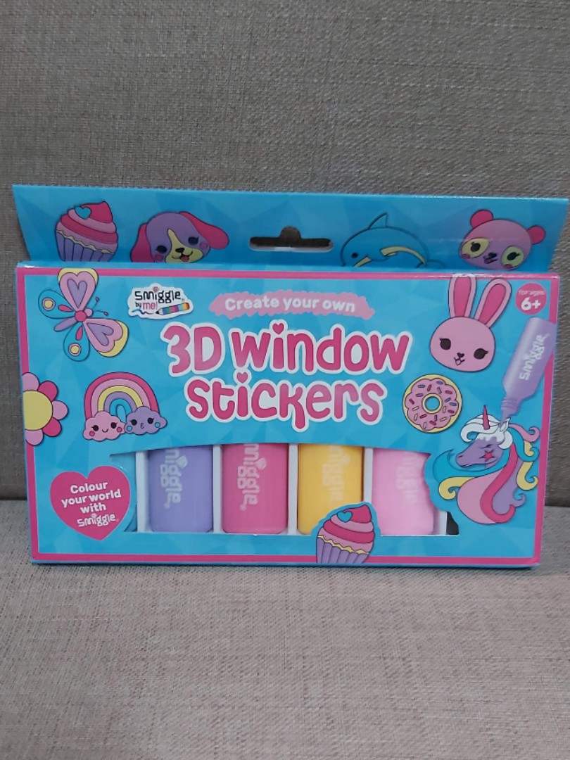 Smiggle 3d Window Stickers, Hobbies & Toys, Stationary & Craft, Craft ...