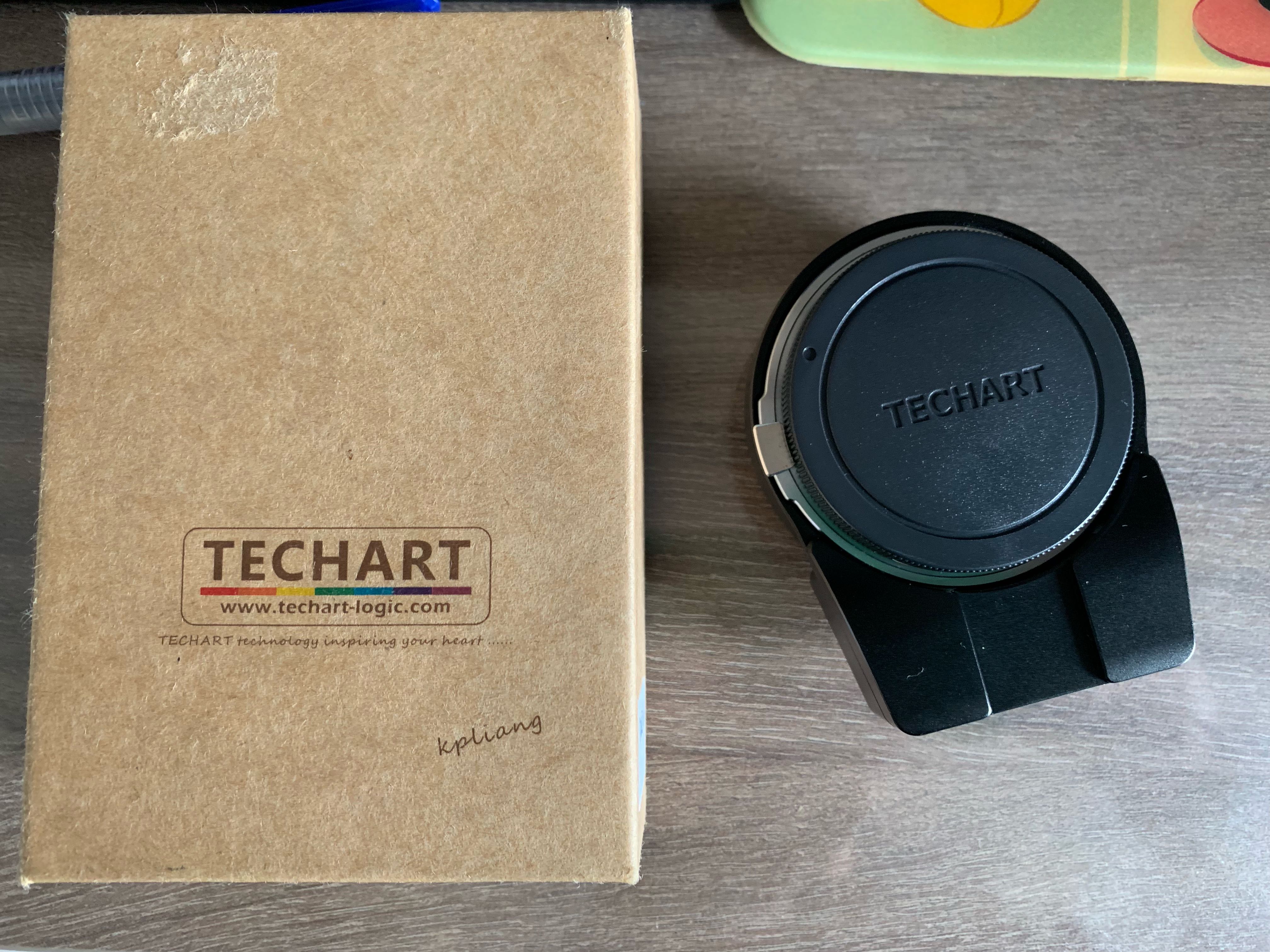 Techart auto focus adapter - LM-EA7, Photography, Cameras on Carousell
