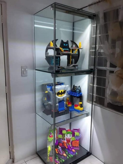 3 LAYER MAC GLASS DISPLAY CABINET with DUSTPROOF, Furniture & Home ...