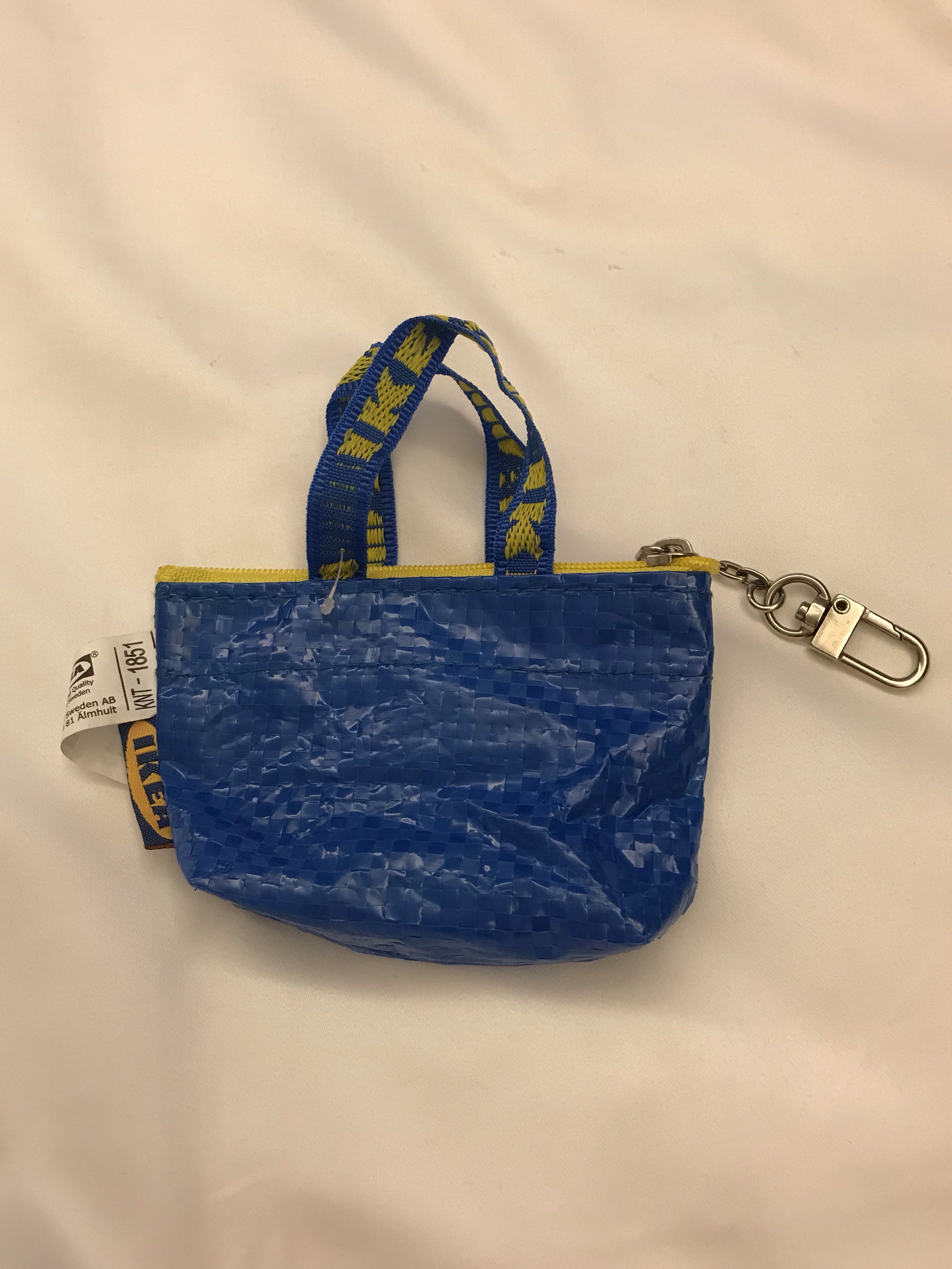 [BRAND NEW] IKEA recycle bag inspired coin pouch, Luxury, Bags ...