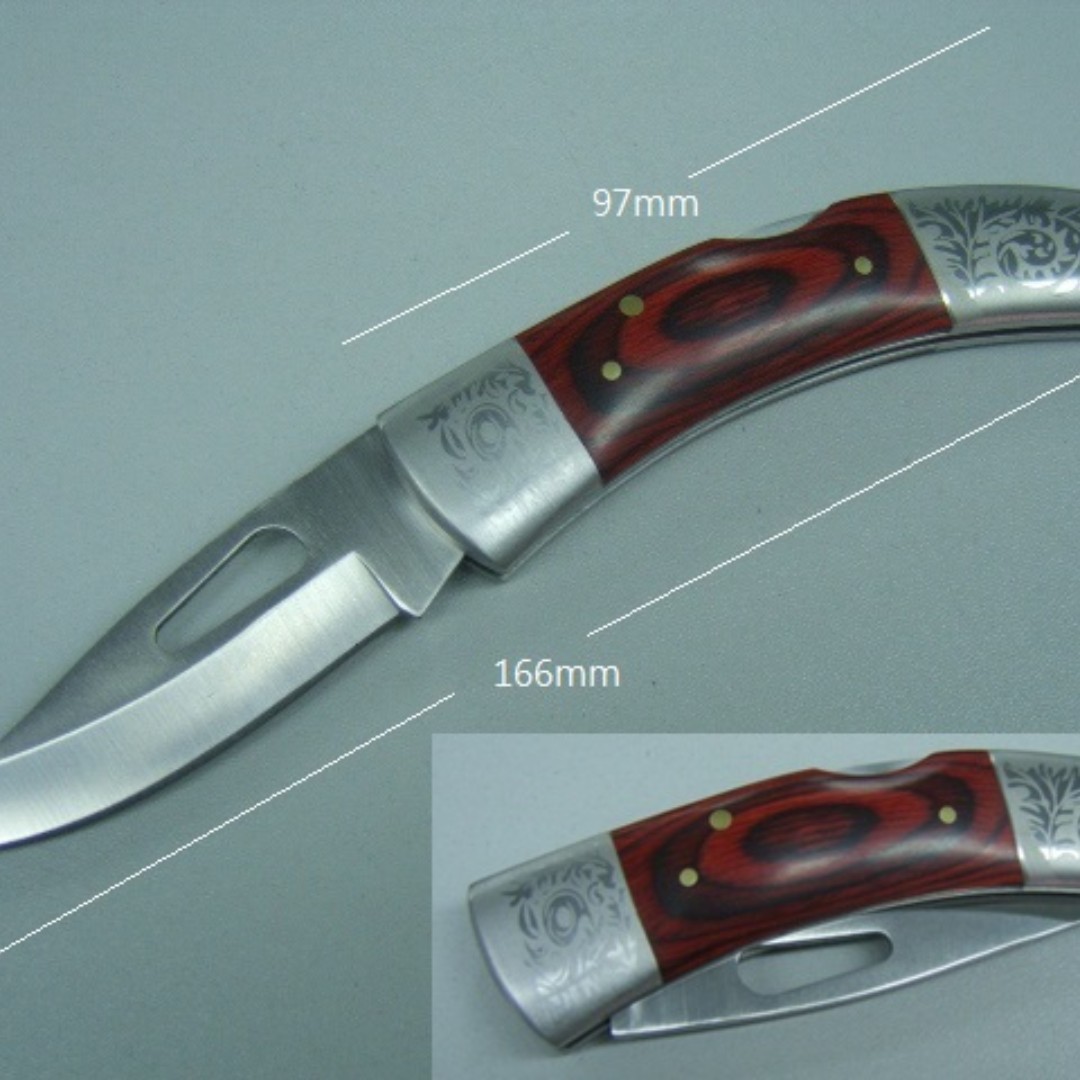 Deluxe Collection #630 Lock Knife Colour Wood Laser Engraving Deco, 其他 ...