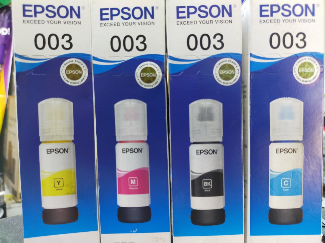 Epson Ink 003 Original and Not Expired for L1110 L 3100 L3101 L3110 ...
