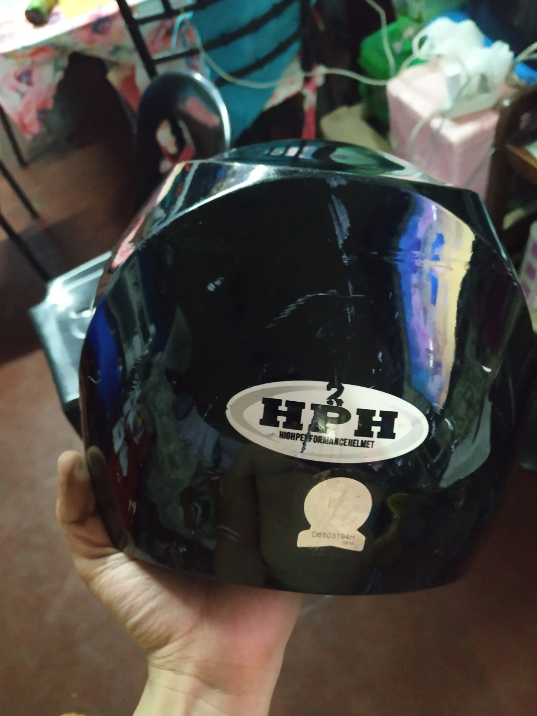 hph helmet with icc sticker fullface, Motorbikes, Motorbike Parts ...