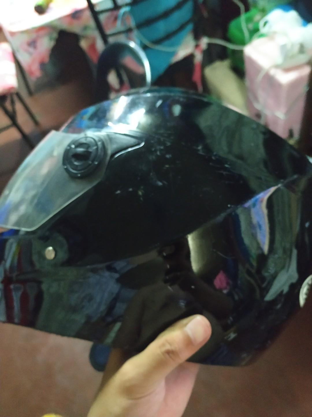 hph helmet with icc sticker fullface, Motorbikes, Motorbike Parts ...