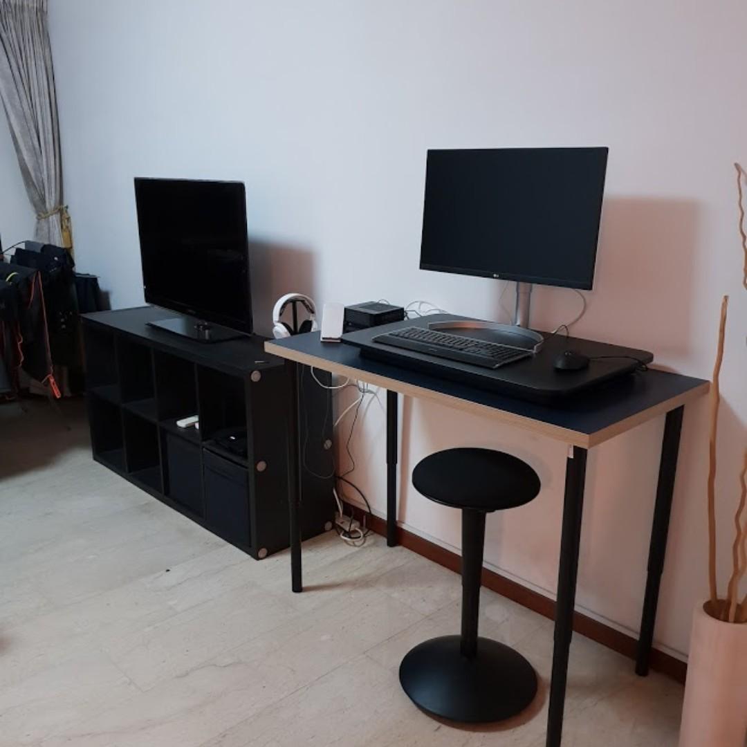 Ikea Adjustable stool NILSERIK, Furniture, Tables & Chairs on Carousell