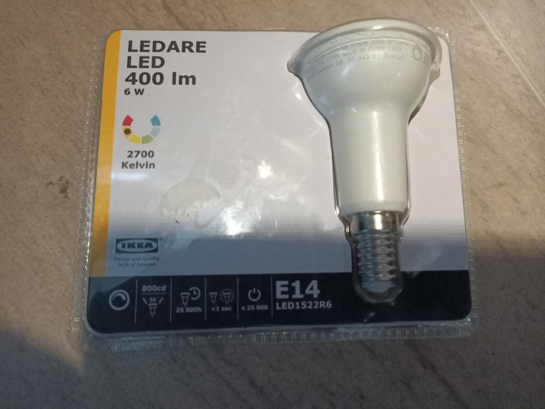 Ikea Ledare LED bulb, Furniture & Home Living, Lighting & Fans ...