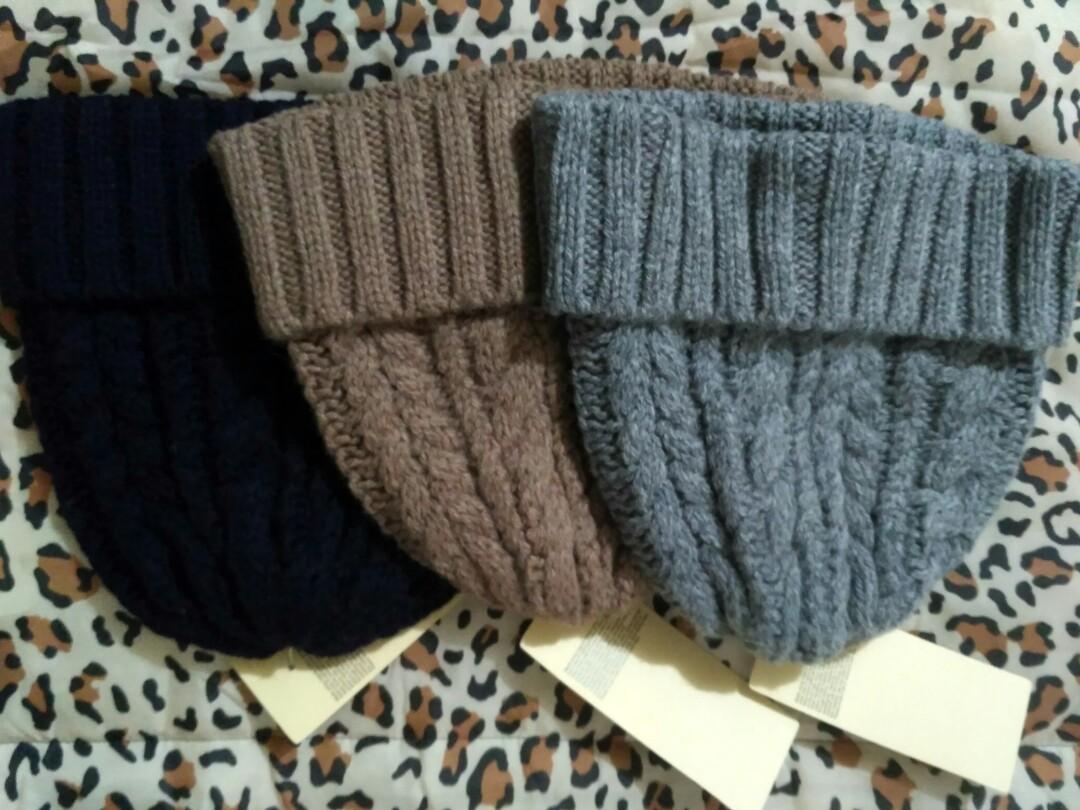 Muji non itchy on forehead cable knit beanie - price each, Babies ...
