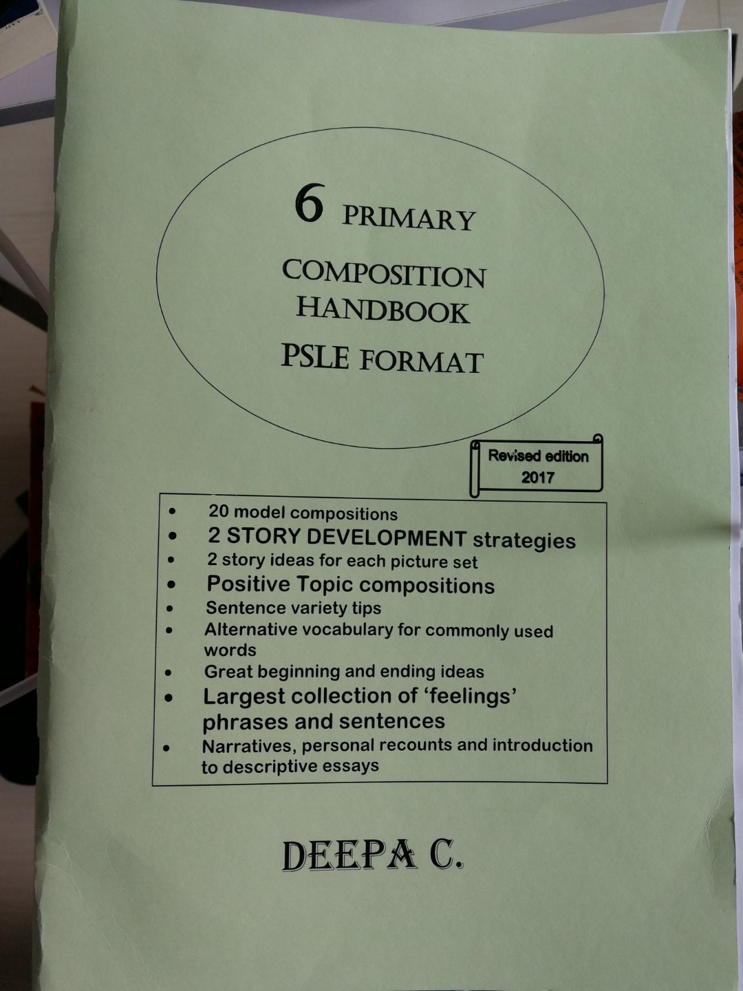 P6 composition handbook by Deepa C. PSLE format, Hobbies & Toys, Books ...