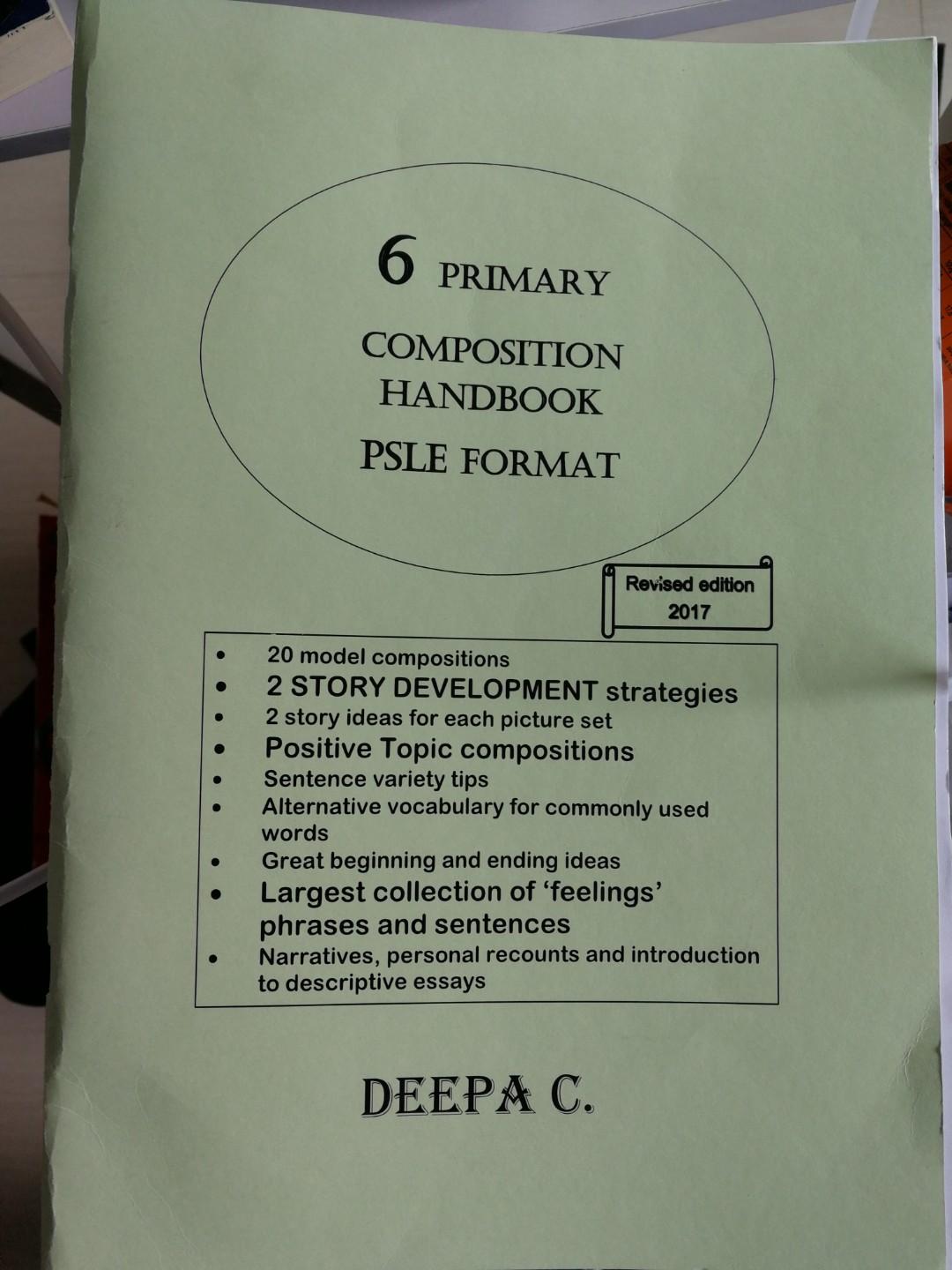 P6 composition handbook by Deepa C. PSLE format, Hobbies & Toys, Books ...