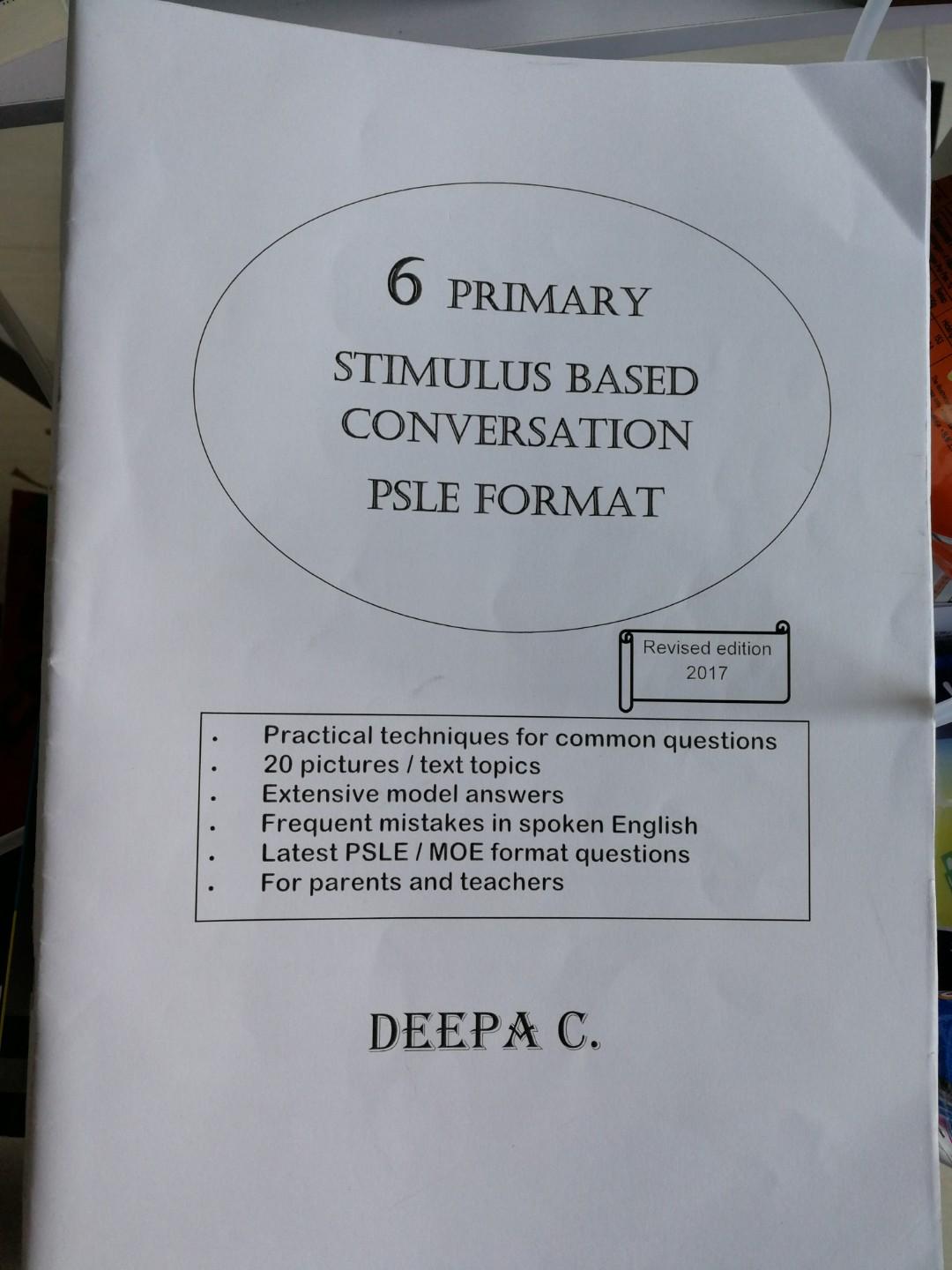 P6 Stimulus Based Conversation. By Deepa C. PSLE format, Hobbies & Toys ...