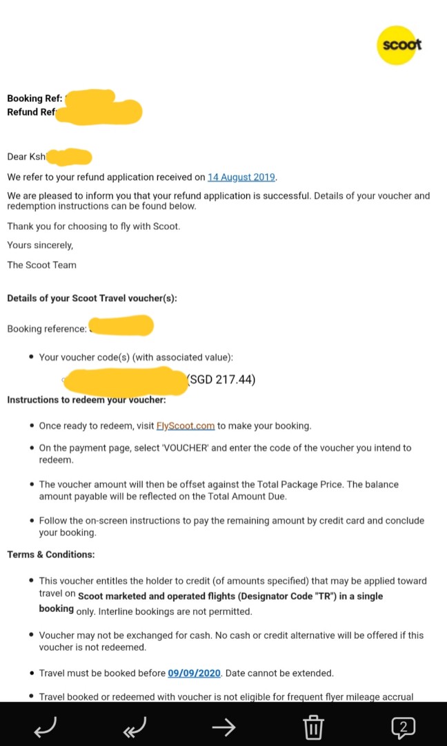 Scoot Voucher SGD217, Tickets & Vouchers, Vouchers on Carousell