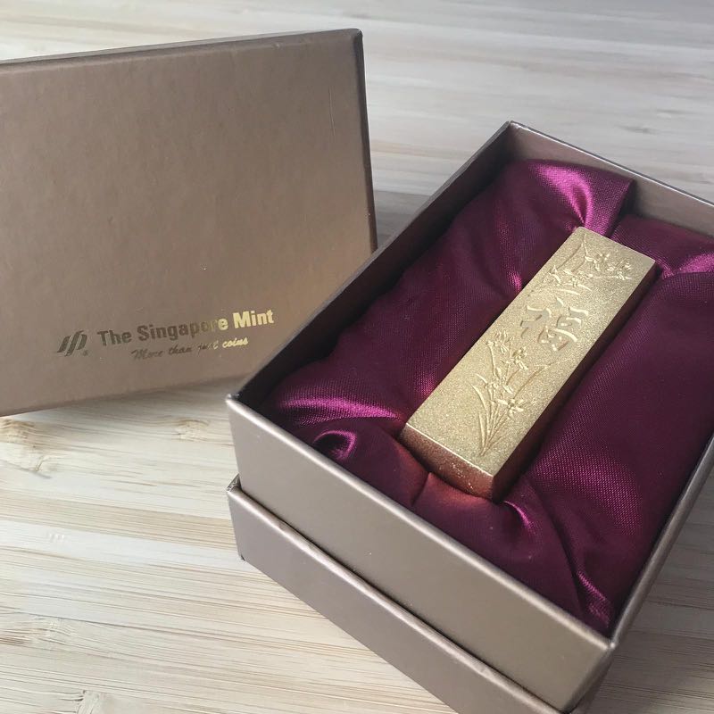 Singapore mint Fu Gold bar, Women's Fashion, Jewelry & Organisers ...