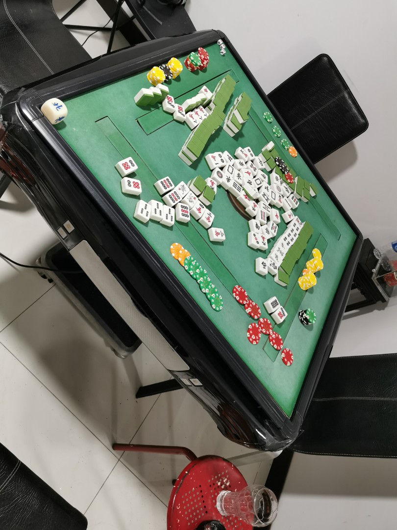 Used Auto Mahjong Table, Furniture & Home Living, Furniture, Tables ...