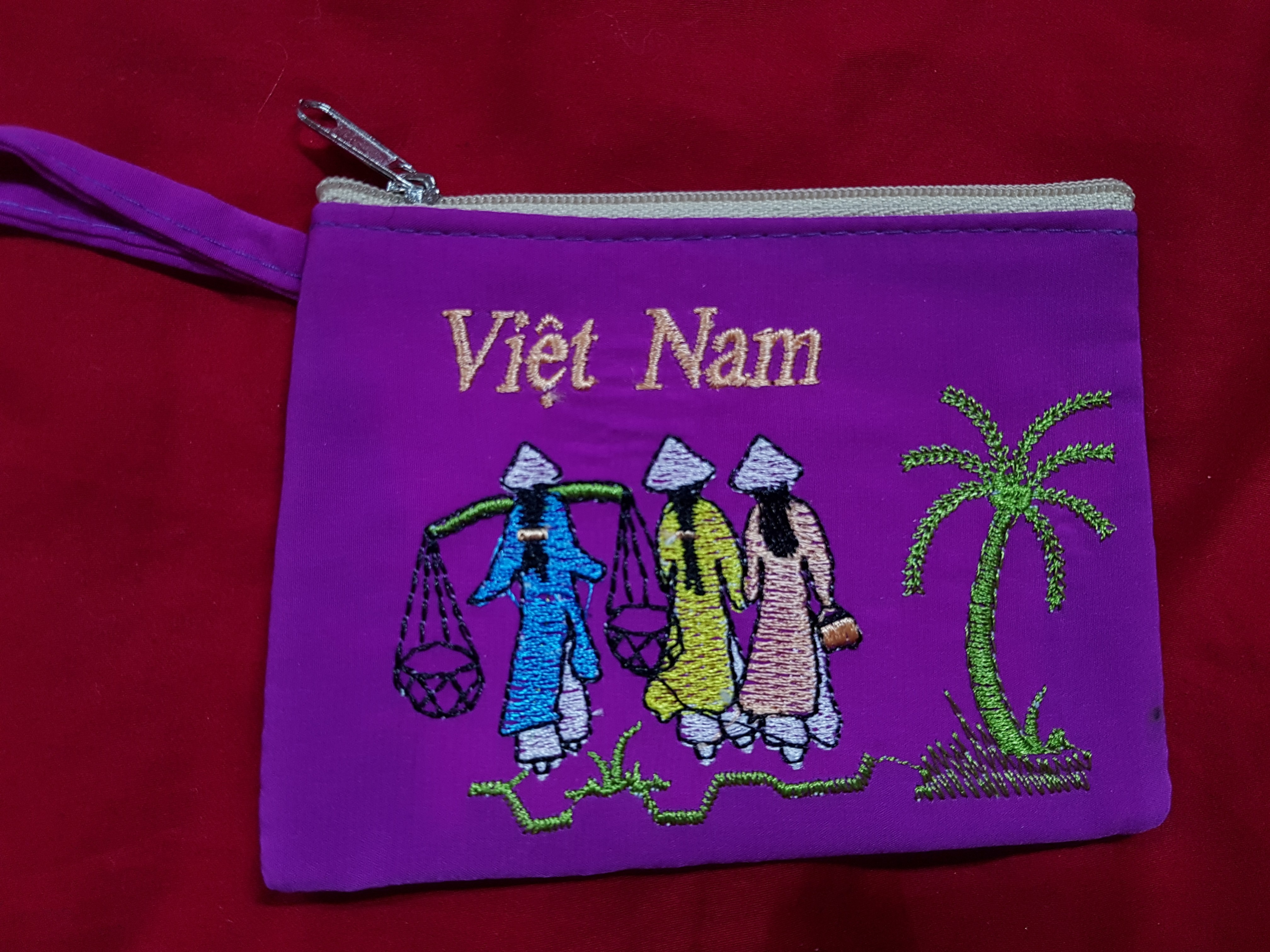 Vietnam Violet Pouch, Women's Fashion, Bags & Wallets, Purses & Pouches ...