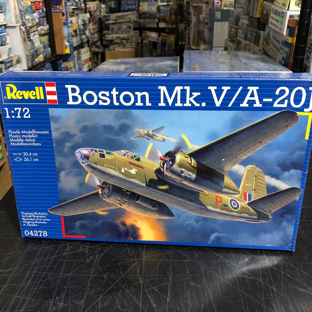 1/72 Revell Boston Mk.V / A-20J Bomber Model Kit, Hobbies & Toys, Toys ...