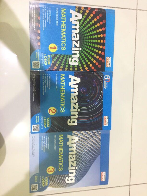 AMAZING MATHEMATICS REFERENCE BOOK KSSM FORM1/FORM2/FORM3, Hobbies ...