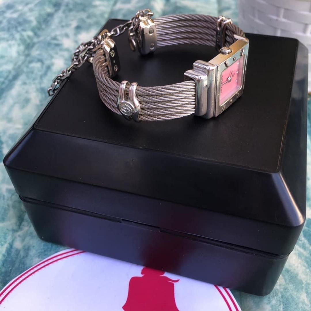 Authentic Charriol Celtica Square Silver Watch, Women's Fashion ...