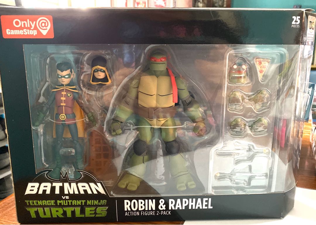 Batman vs TMNT Teenage Mutant Ninja Turtles Action Figures - Robin and ...