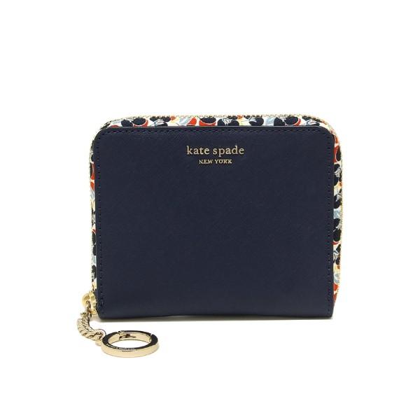 Kate Spade Cameron Micro Floral Small Slim Continental Wallet Navy ...