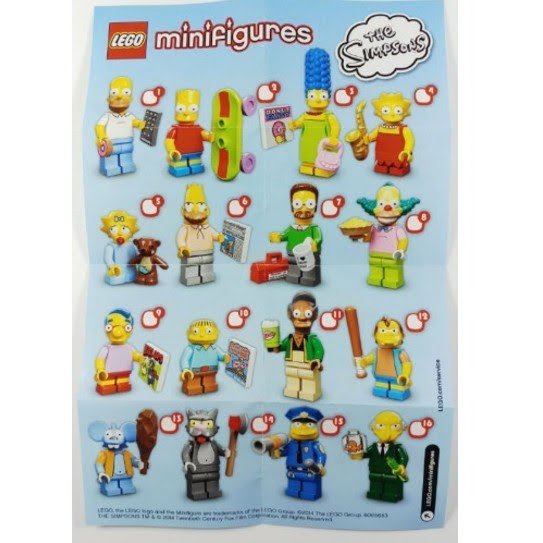 Lego Minifigures 71005 - The Simpsons Series 1 - full set, 興趣及遊戲, 玩具 ...