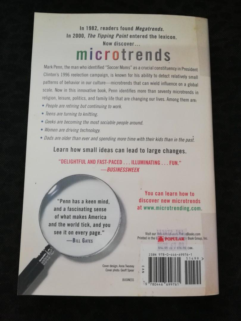 Micro Trends - the small forces behind tomorrow's big changes, Hobbies ...