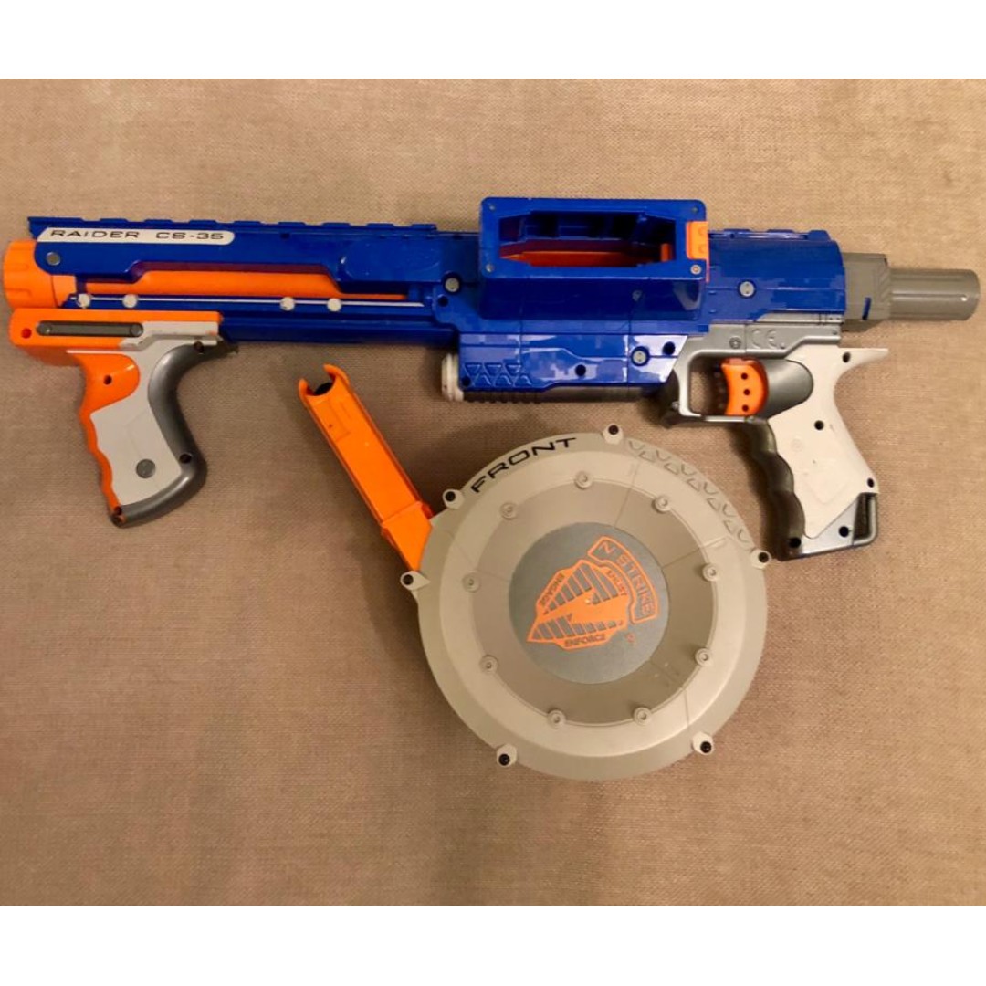 Nerf N-Strike Raider Rapid Fire CS-35 Dart Blaster - Blue, Hobbies ...