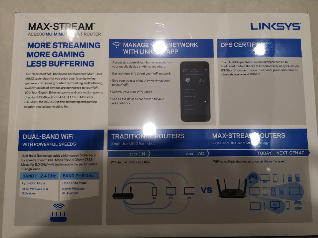 New AC2600 WiFi Router (Packaging all fully sealed), Computers & Tech ...