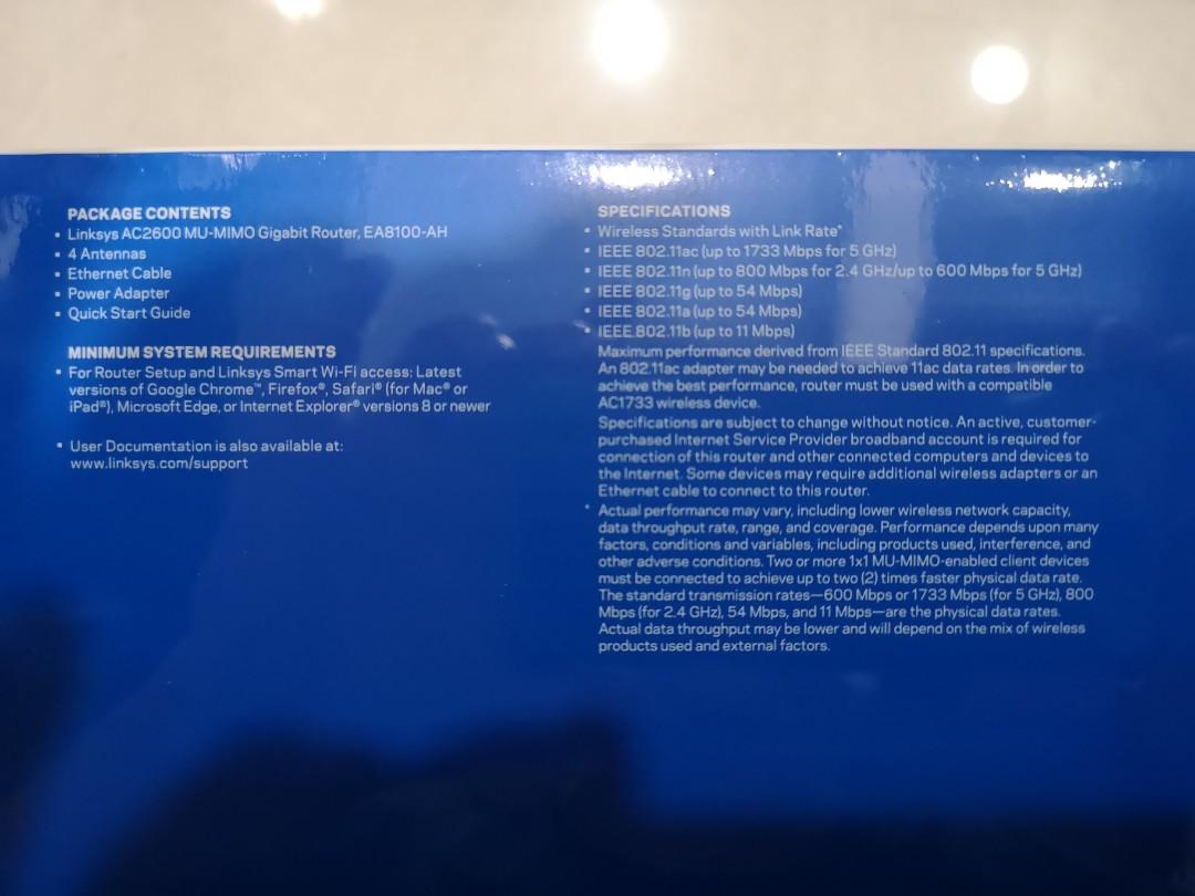 New AC2600 WiFi Router (Packaging all fully sealed), Computers & Tech ...