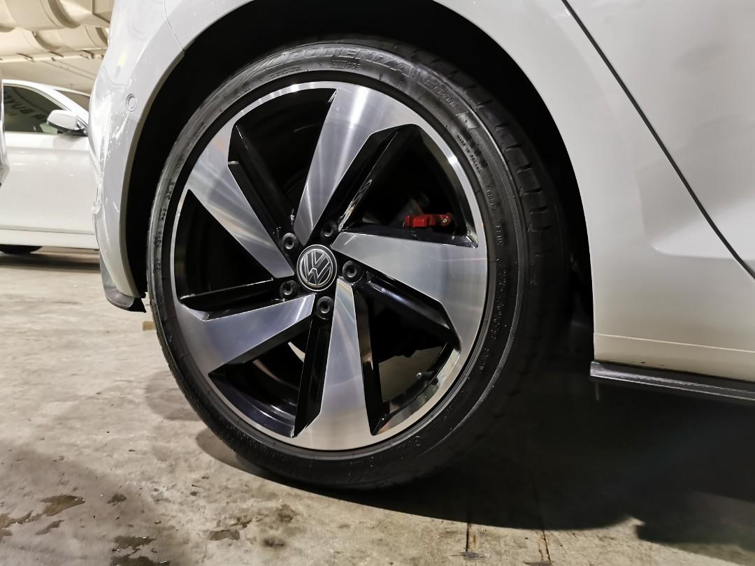 Original Gti wheels Mk7, Car Accessories, Tyres & Rims on Carousell