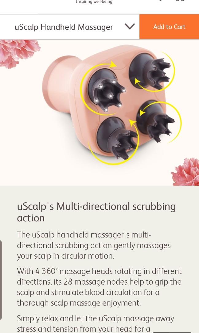 Osim uScalp Handheld Massager, Beauty & Personal Care, Hair on Carousell