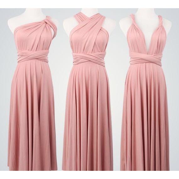 Pastel Pink Infinity Dress, Women's Fashion, Dresses & Sets, Dresses on ...