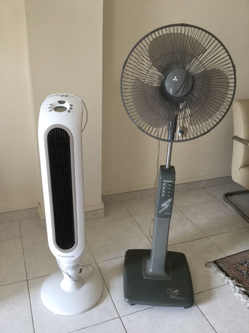 2 basic floor fans, Furniture & Home Living, Lighting & Fans, Fans on ...