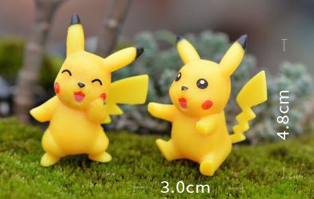 Pikachu Pokemon Pocket Monsters Mini Pokemon Figurines, Hobbies & Toys ...