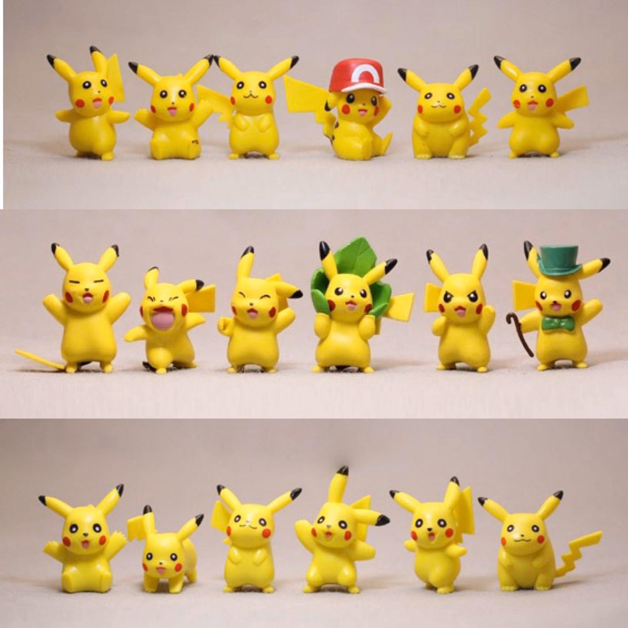 Pikachu Pokemon Pocket Monsters Mini Pokemon Figurines, Hobbies & Toys ...