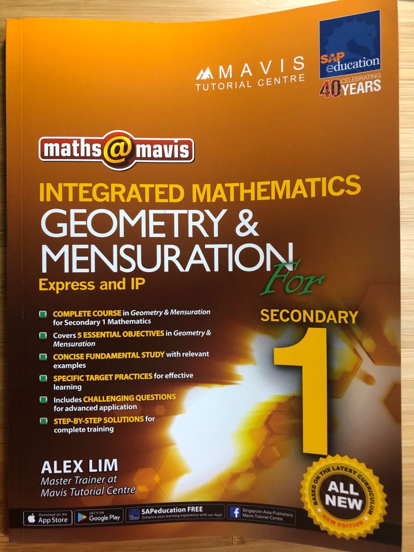 Sec 1 Math Express/IP Integrated Math : Geometry & Mensuration, Hobbies ...