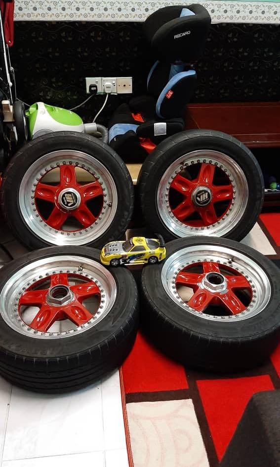 VOlk rays CV pro 2piece 15" pcd100, Auto Accessories on Carousell