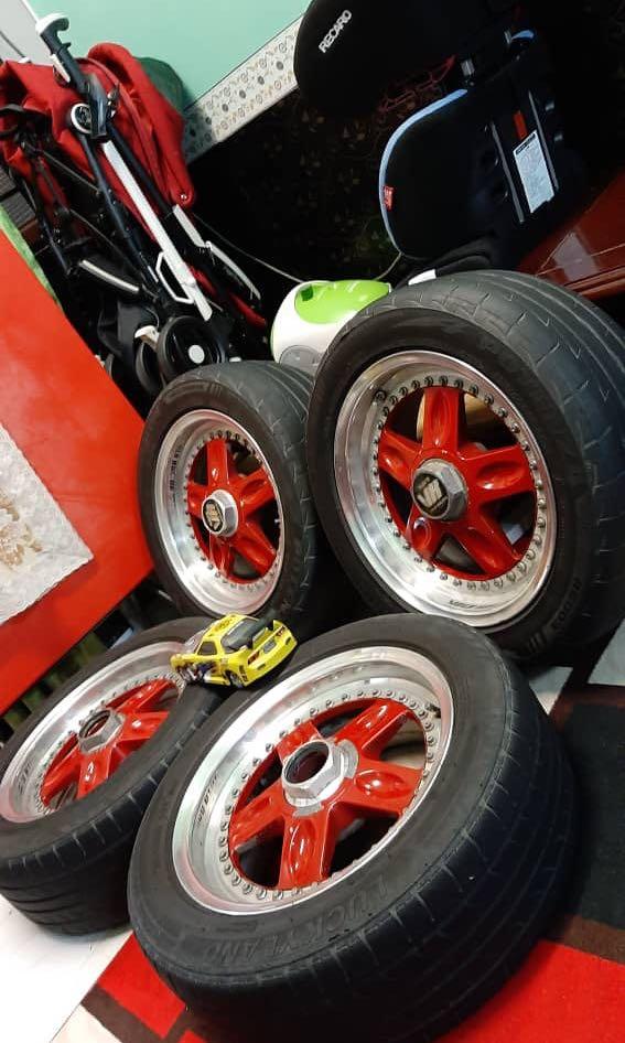 VOlk rays CV pro 2piece 15" pcd100, Auto Accessories on Carousell