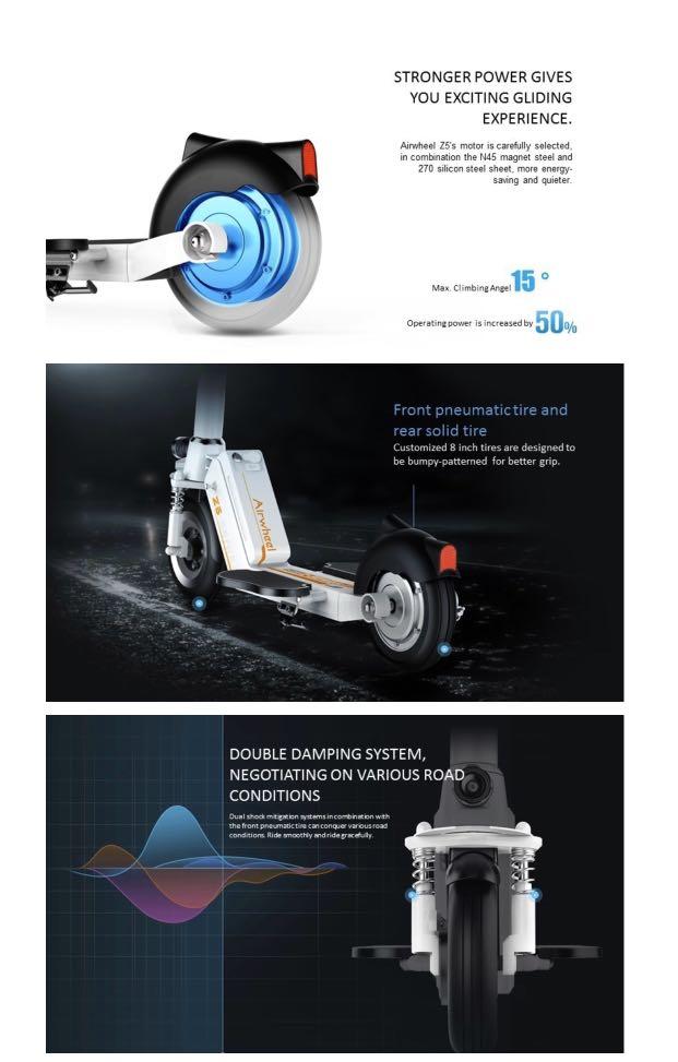 Air Wheel Z5, Sports Equipment, PMDs, E-Scooters & E-Bikes, E-Scooters ...