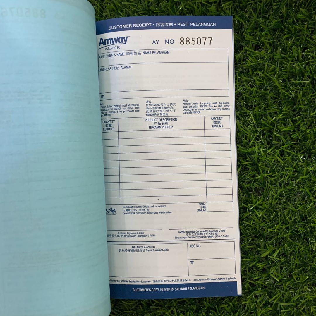 Amway Customer Receipt Book, Hobbies & Toys, Books & Magazines ...