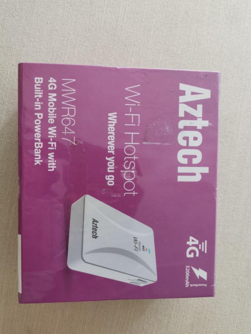 Aztech 4G Mobile WI-FI with Built-in Powerbank, Mobile Phones & Gadgets ...