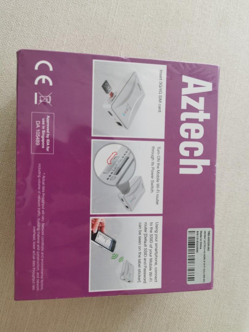 Aztech 4G Mobile WI-FI with Built-in Powerbank, Mobile Phones & Gadgets ...