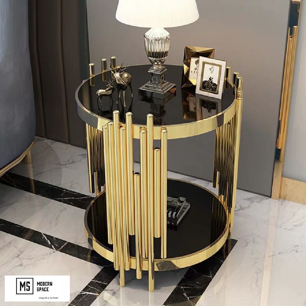 BELINDA Luxury Gold Side Table / CST08, Furniture & Home Living ...