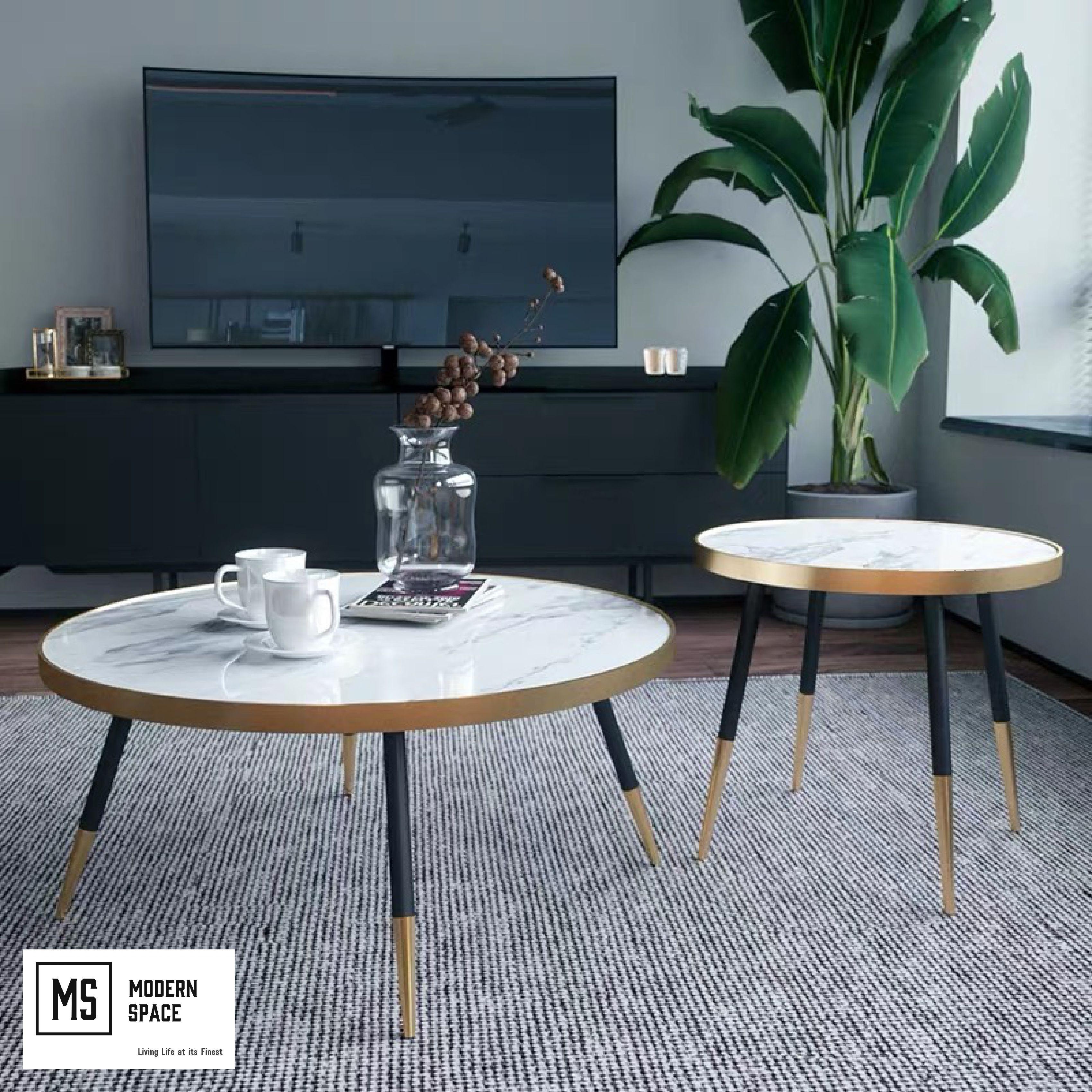 DEVAN Marble Round Coffee Table / CST05, Furniture & Home Living ...