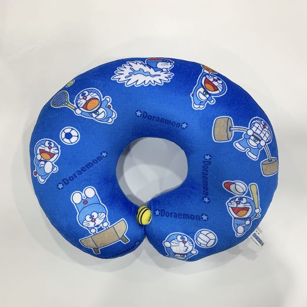 Doraemon Neck Pillow, Travel, Travel Essentials, Travel Accessories on ...