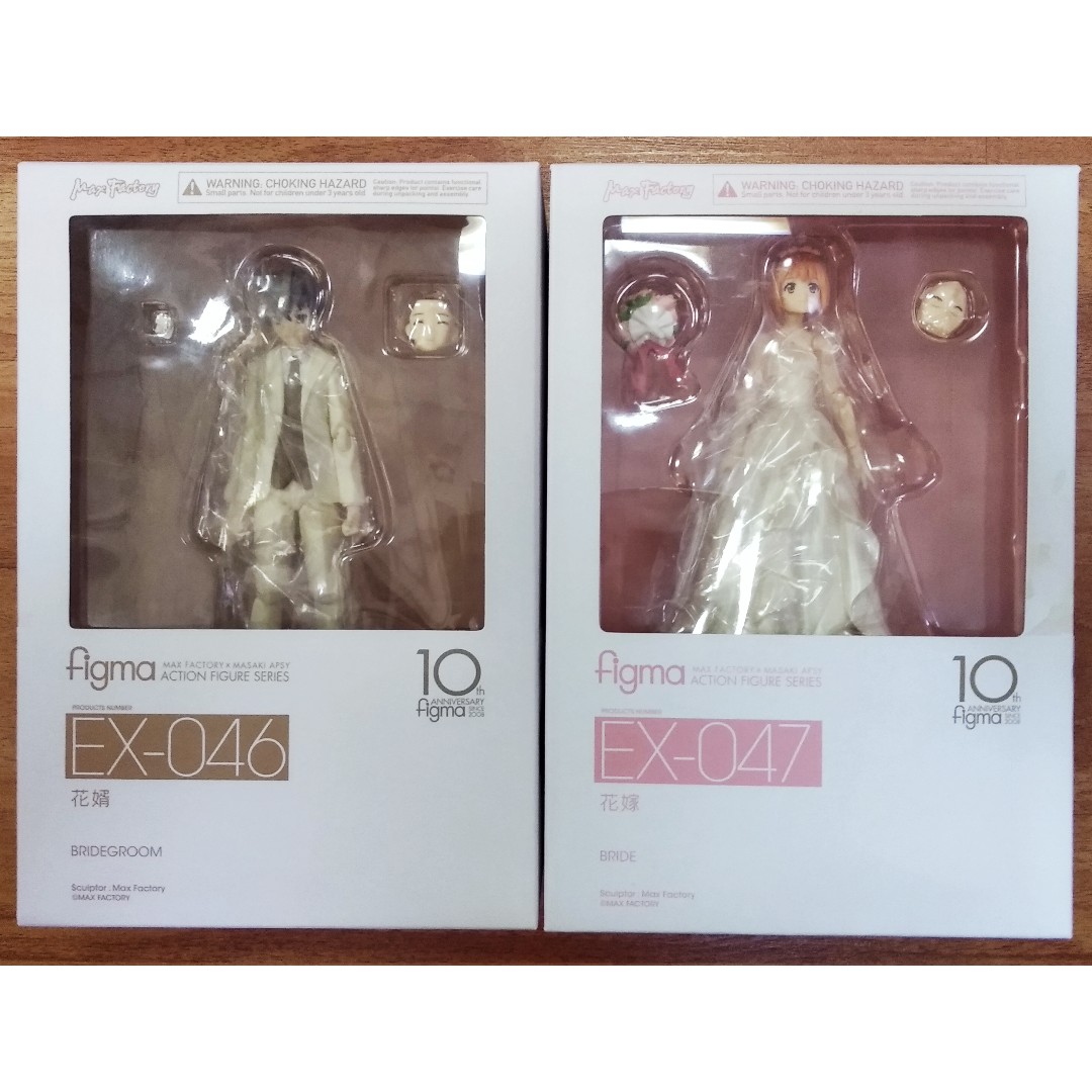 Figma EX-046 Groom & EX-047 Bride, Hobbies & Toys, Toys & Games on ...