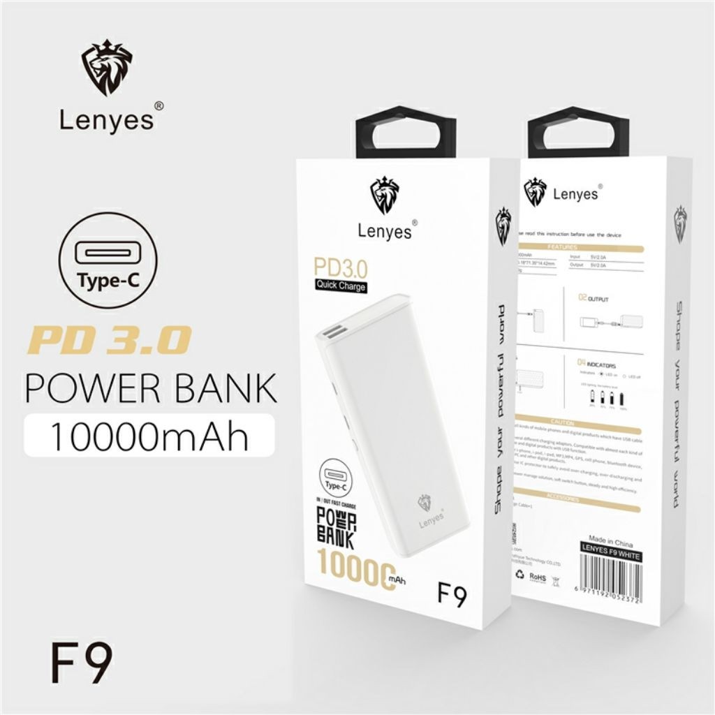 Free Delivery Lenyes QC 3.0 PD Powerbank 10000mAh, Mobile Phones ...