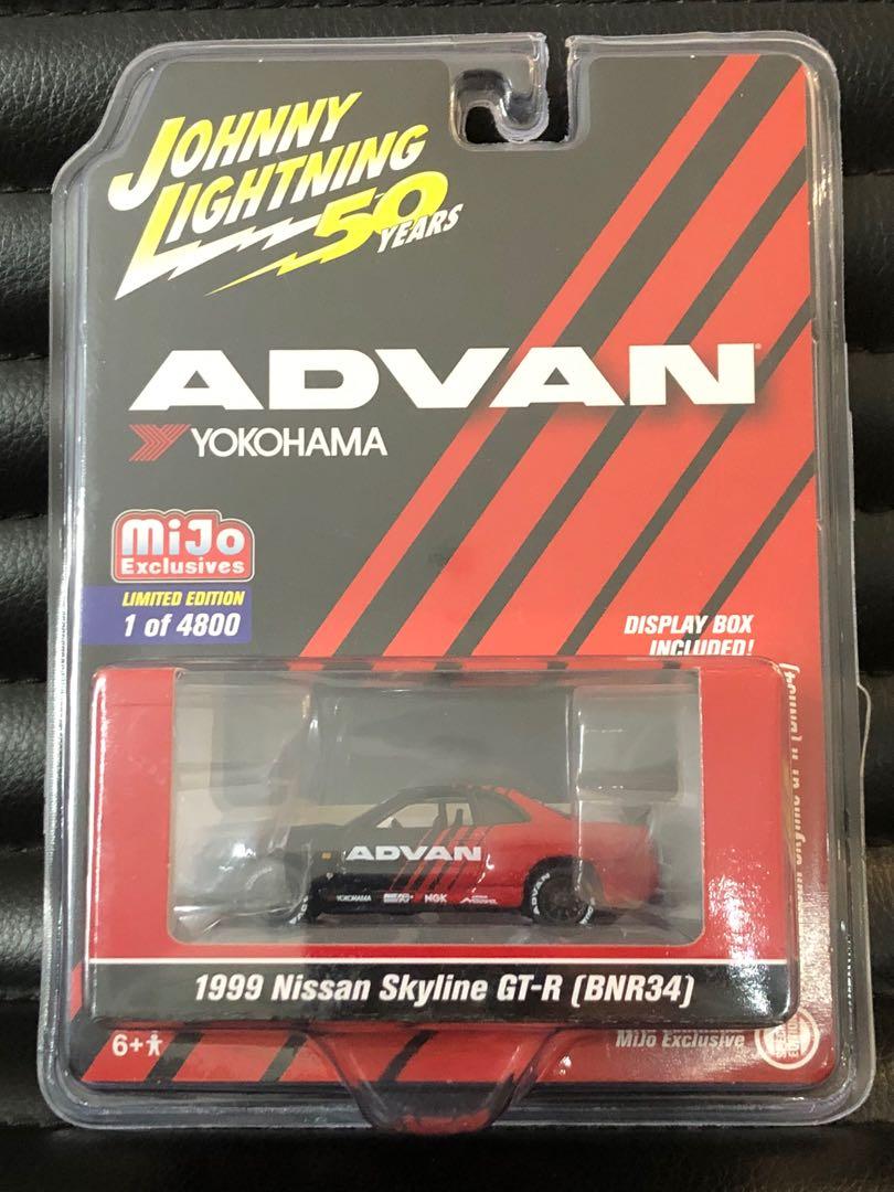 Johnny Lightning’s 50th Advan Nissan Skyline BNR34 R34, Hobbies & Toys ...