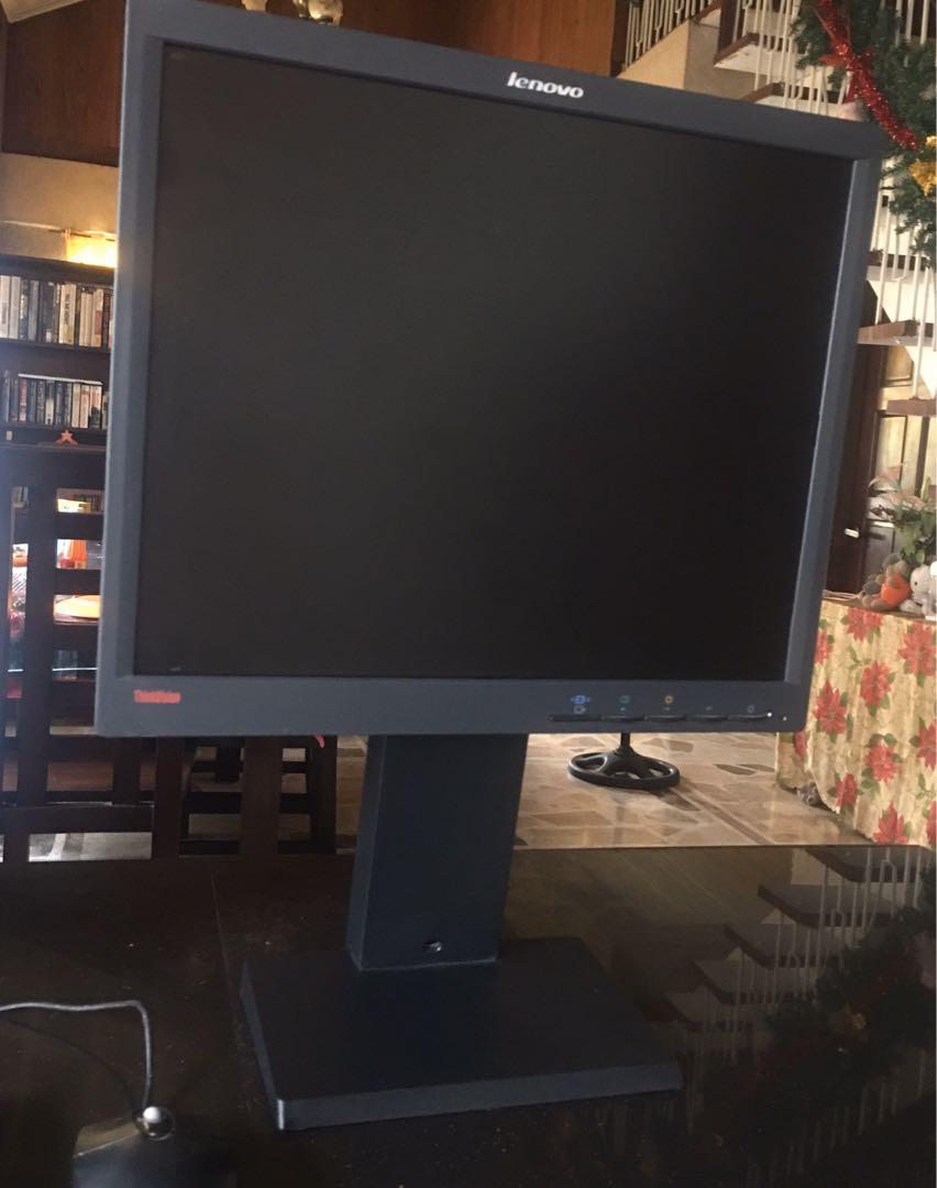 Lenovo 15 inch LCD monitor w freebies, Computers & Tech, Parts ...