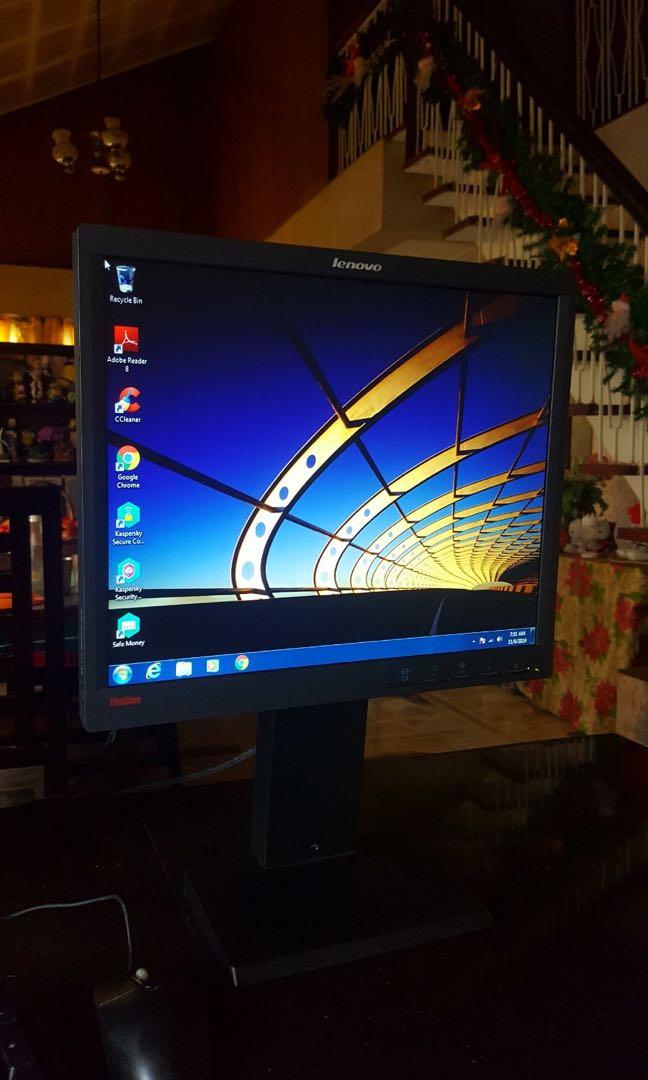 Lenovo 15 inch LCD monitor w freebies, Computers & Tech, Parts ...